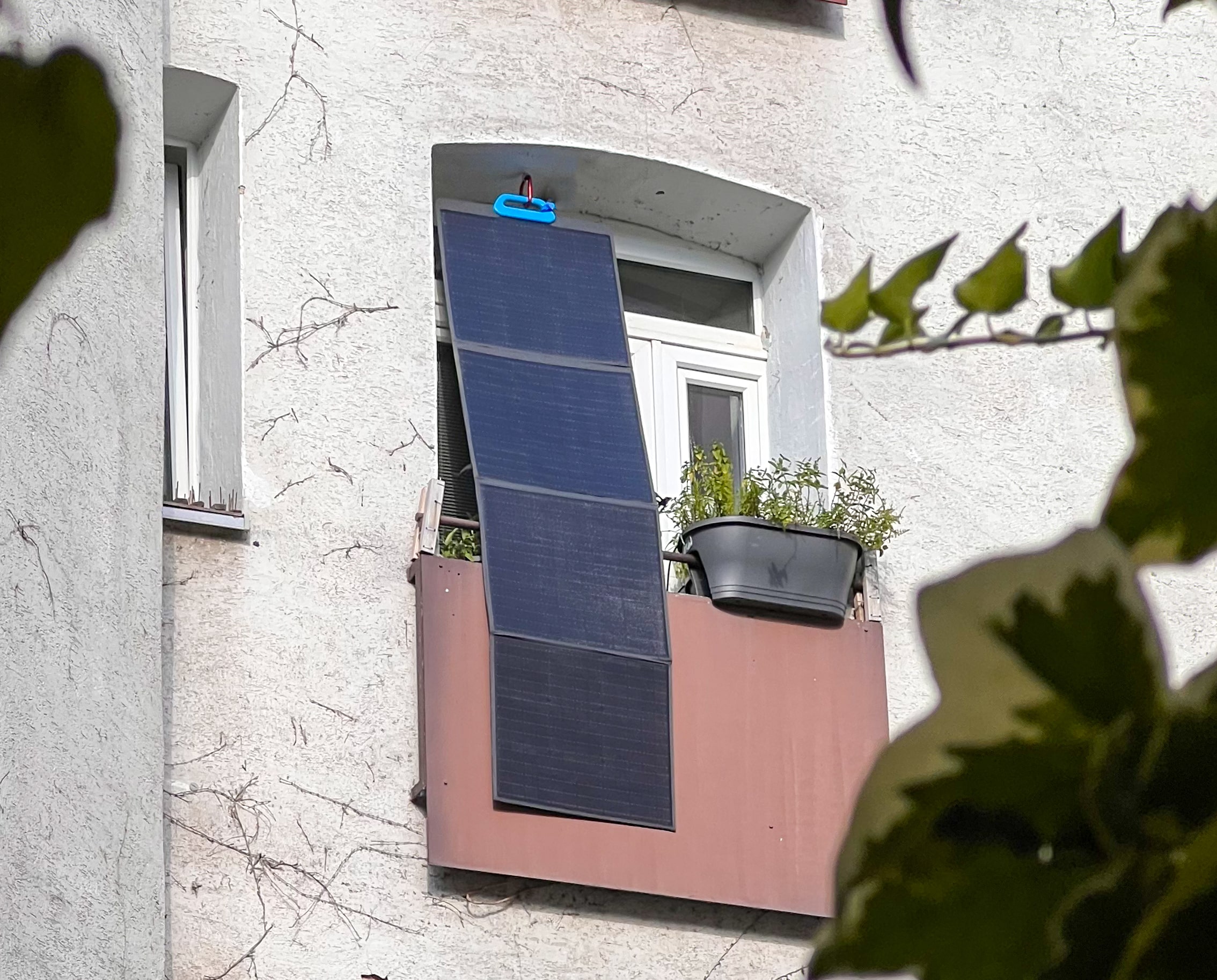 Balkon Solarkraftwerk ohne permanente Installation Dullo Drones